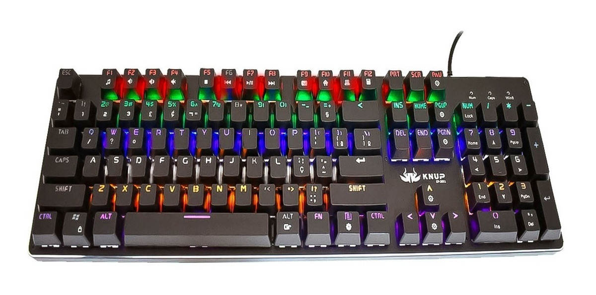 TECLADO USB KNUP GAMER MECANICO C/LED PRETO KP-2051/ME - Company ...